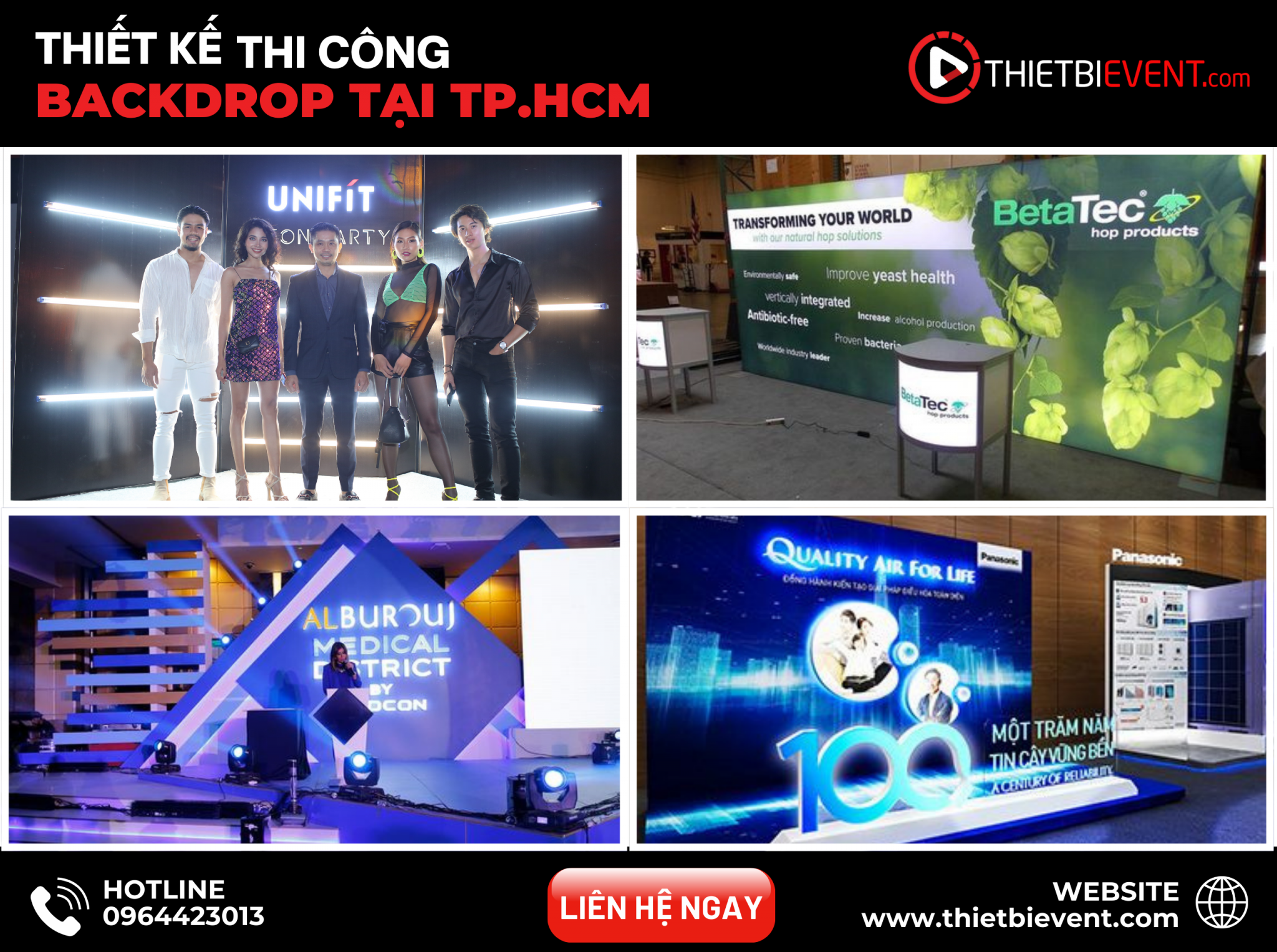 Thiết kế thi công backdrop tại TP.HCM - F5VISION
