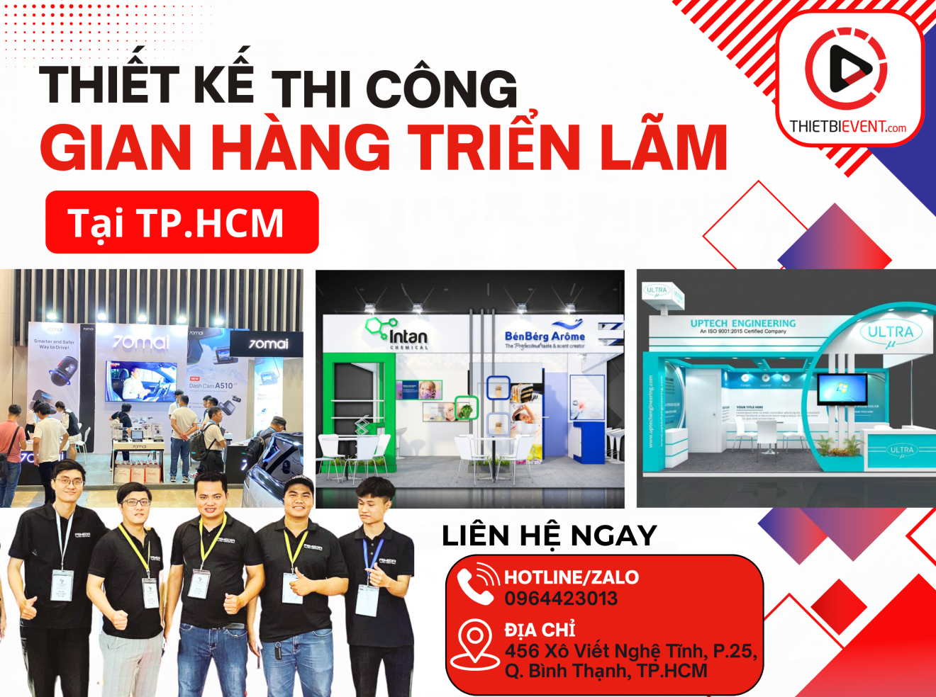 Thiết kế thi công gian hàng triển lãm TP.HCM - F5VISION
