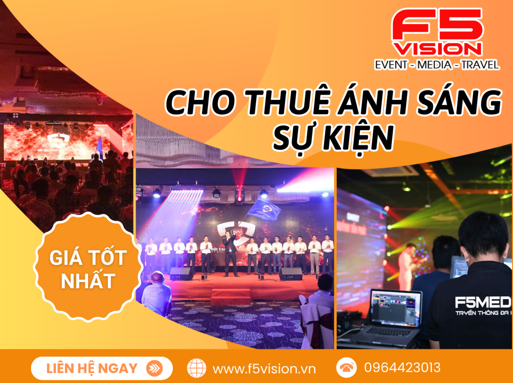 Cho thuê ánh sáng sự kiện - F5VISION