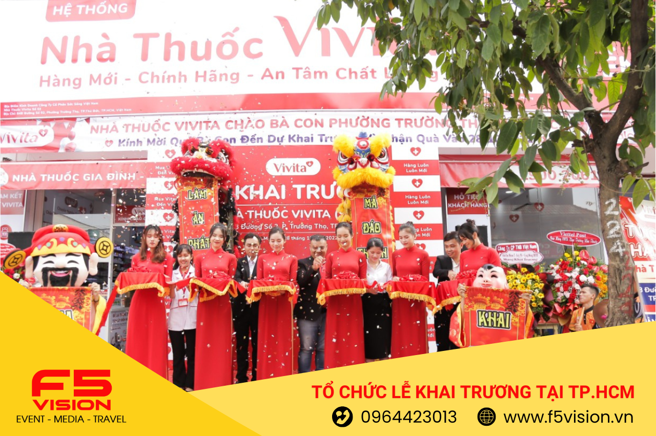 Dịch vụ trang trí khai trương chuyên nghiệp TP.HCM - F5VISION