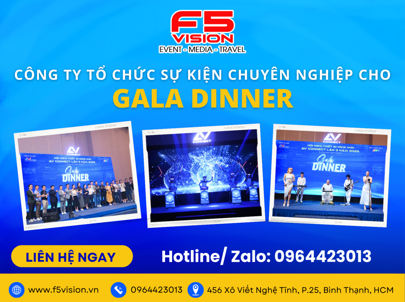 Công ty tổ chức sự kiện chuyên nghiệp cho Gala Dinner - F5VISION