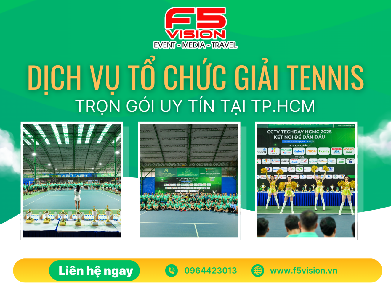 Dịch Vụ Tổ Chức Giải Tennis Trọn Gói Uy Tín Tại TP.HCM - F5VISION