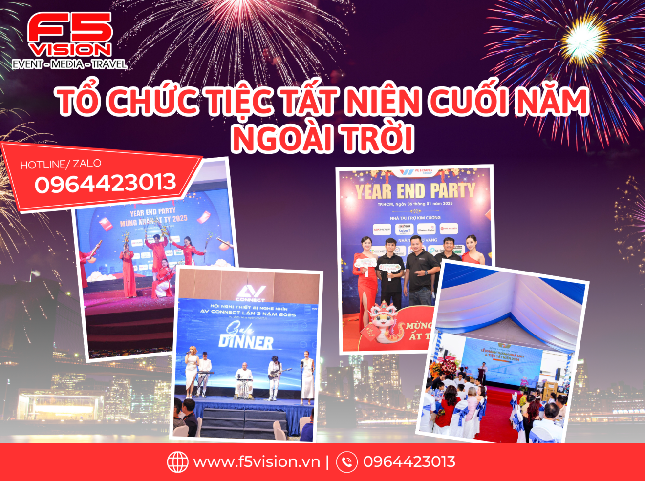 Tổ Chức Tiệc Tất Niên Cuối Năm Ngoài Trời - F5VISION
